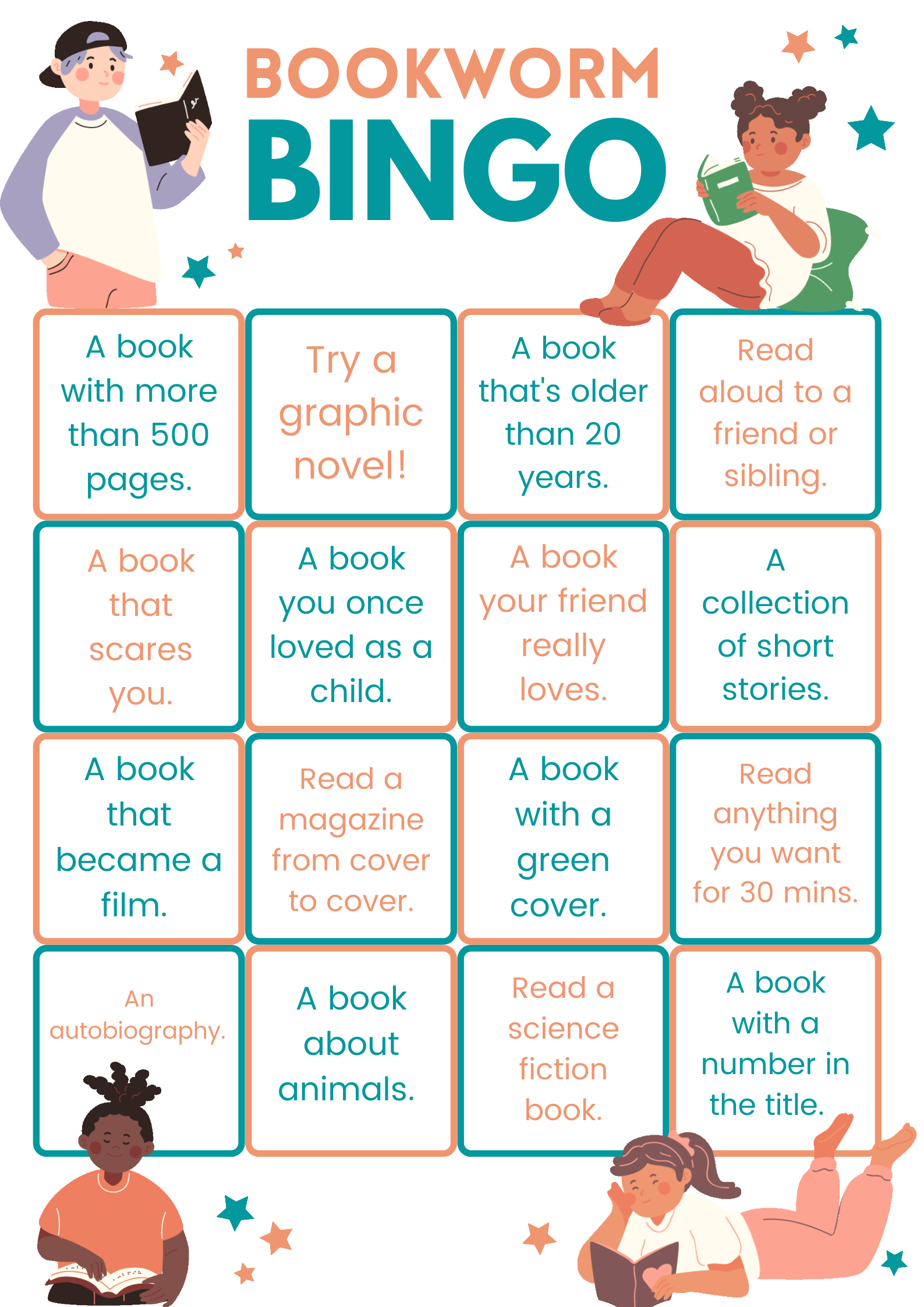 Bookworm Bingo Challenge! | Hidden Strength